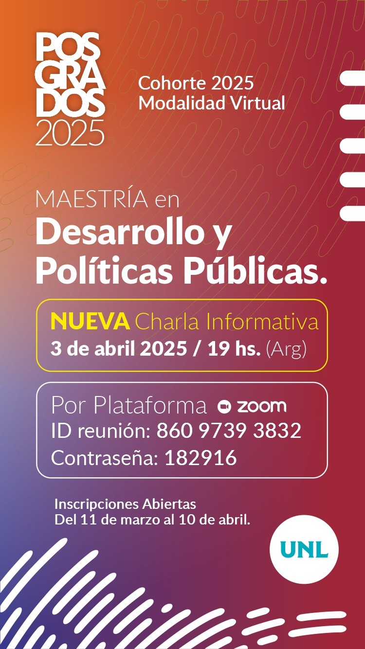 Nueva reunión informativa para la Maestría en Desarrollo y Pol